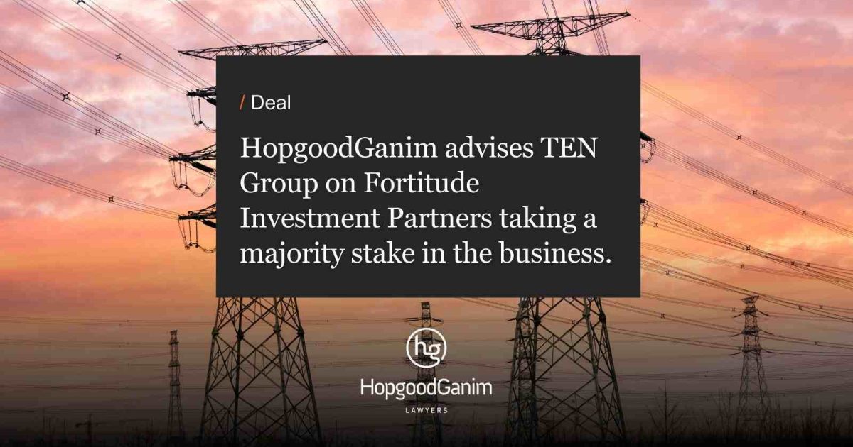 HopgoodGanim advises The Energy Network on… | HopgoodGanim Lawyers