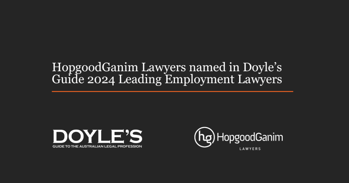 HopgoodGanim Lawyers included in 2023 Doyle's… | HopgoodGanim Lawyers